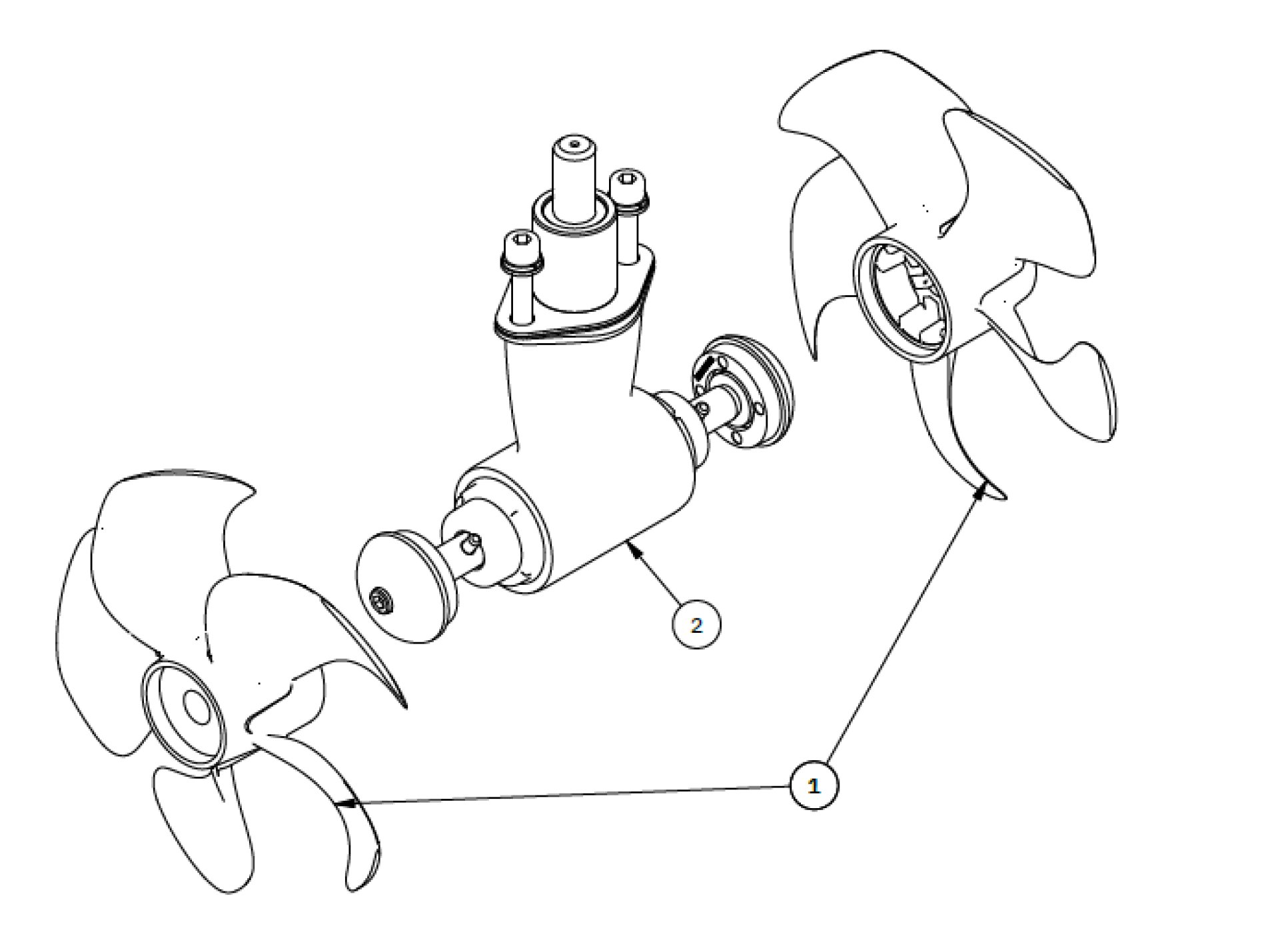 SE80 bogpropeller 12V - Sleipner Sverige